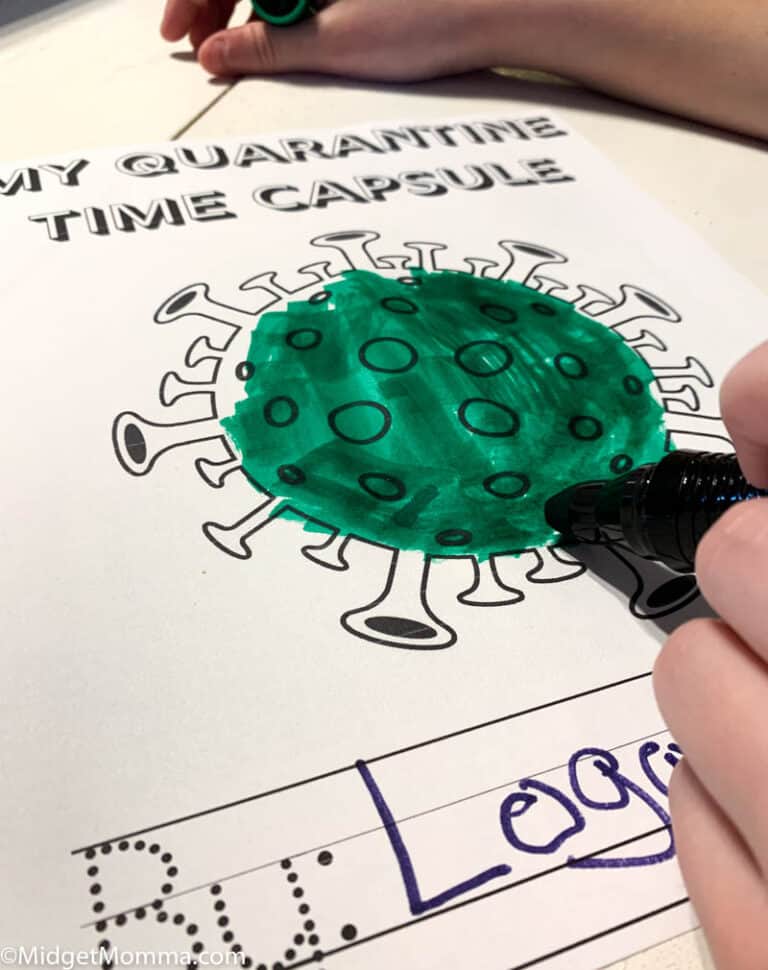 Covid-19 Time Capsule Worksheets Printables • MidgetMomma
