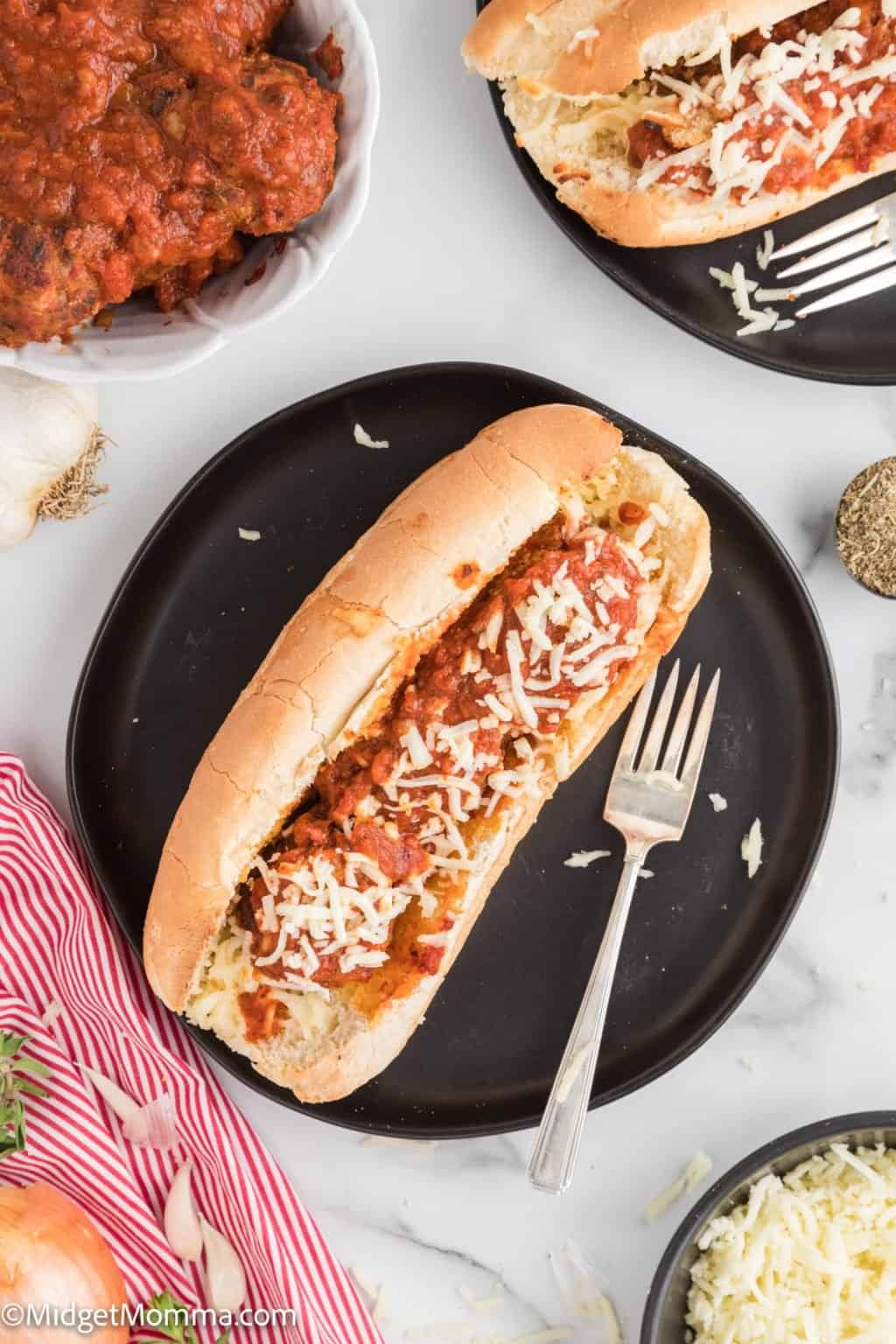 Marinara Meatball Sub with Homemade Meatballs