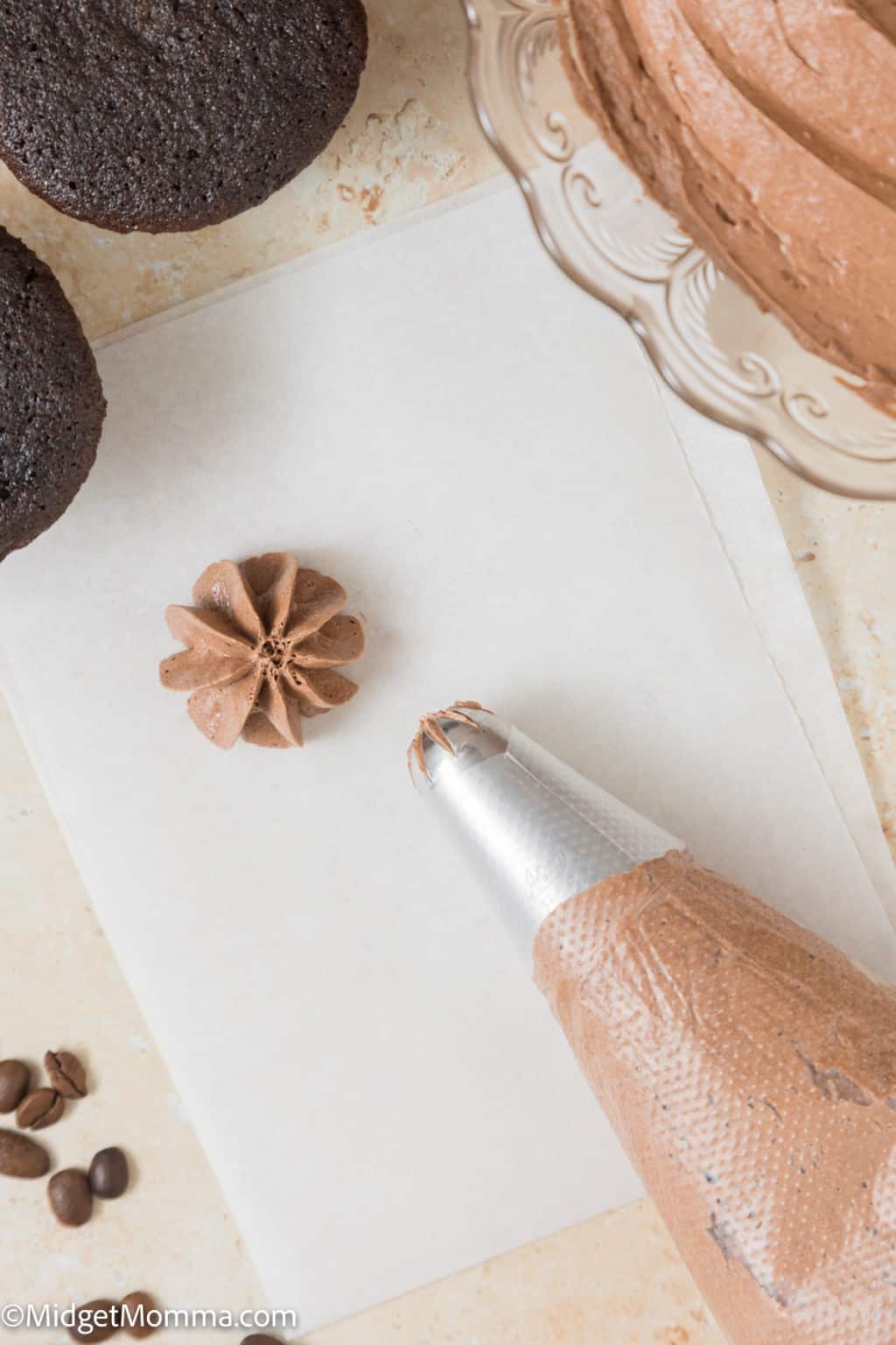 Bakery Style Mocha Buttercream Frosting Recipe • MidgetMomma