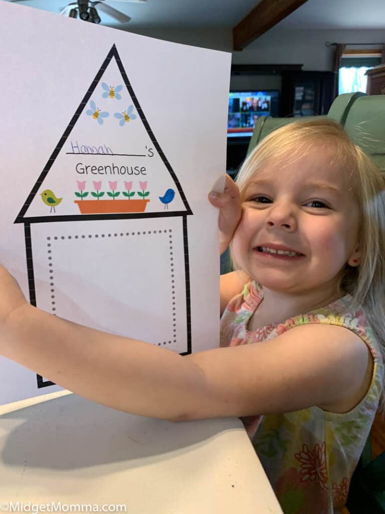 DIY Sandwich Bag Green House Kids Activity • MidgetMomma