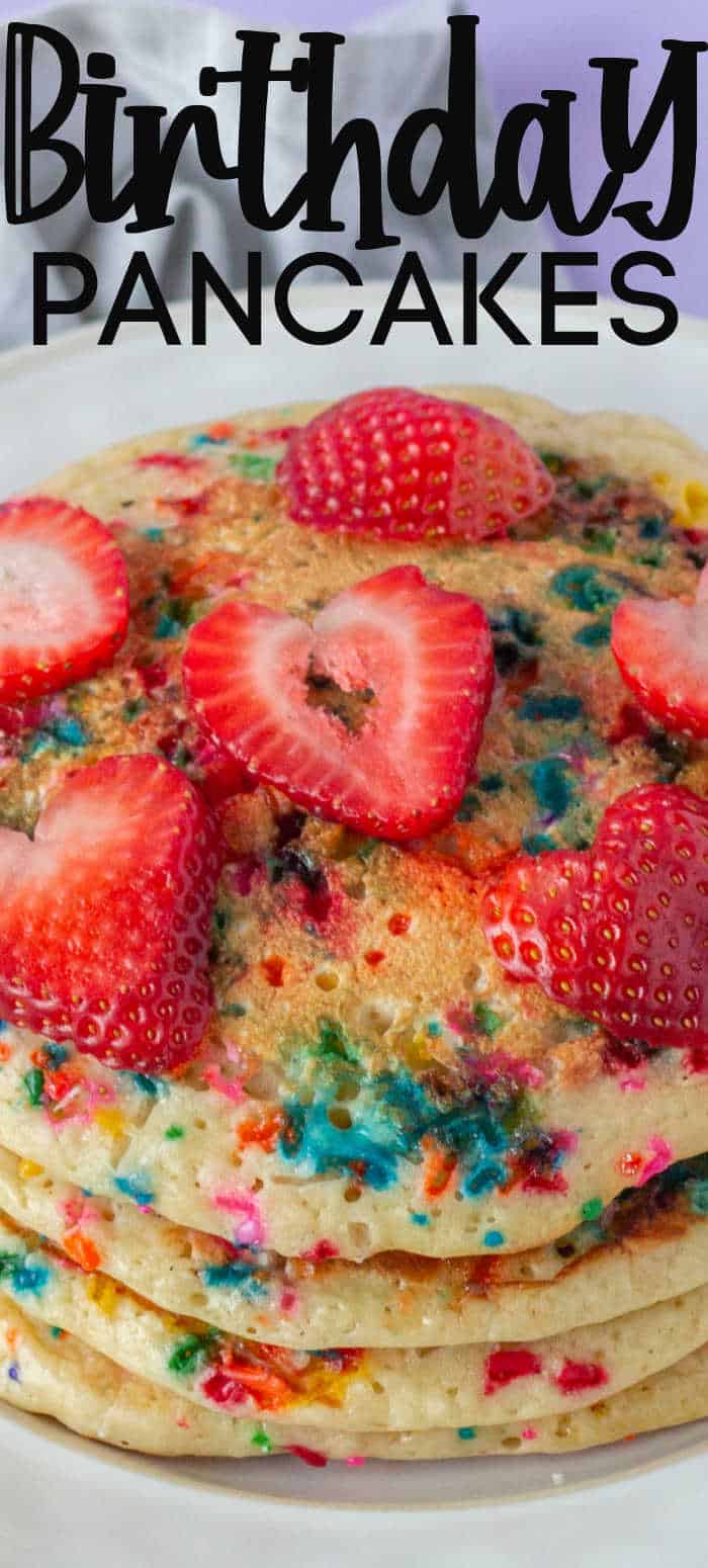 Funfetti Birthday Cake Pancakes Recipe • MidgetMomma