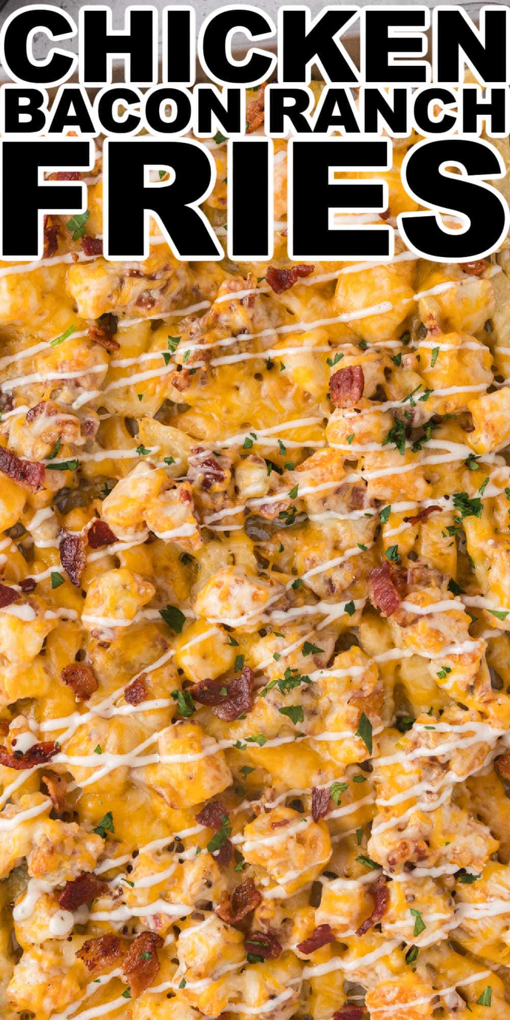 Cheesy Loaded Chicken Bacon Ranch Fries Recipe • MidgetMomma