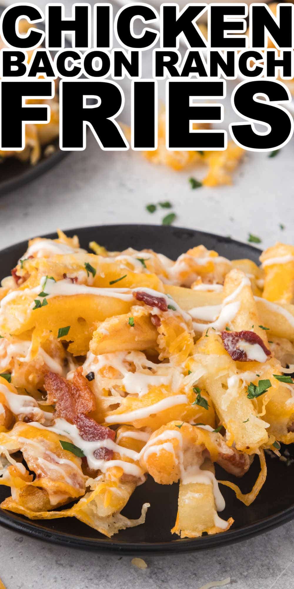 Cheesy Loaded Chicken Bacon Ranch Fries Recipe • MidgetMomma