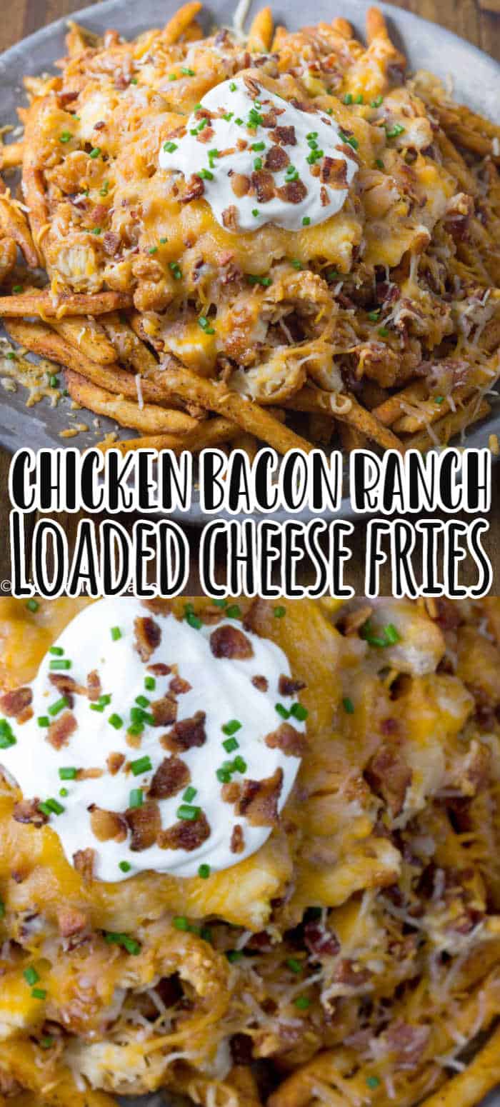Cheesy Loaded Chicken Bacon Ranch Fries Recipe • MidgetMomma