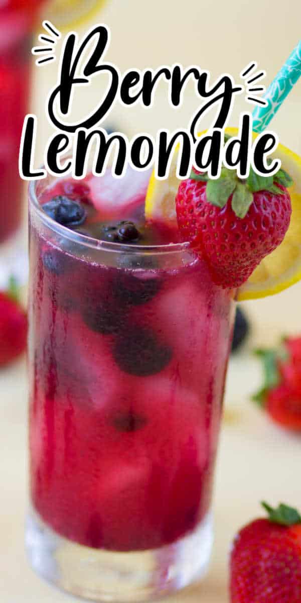 Refreshing Berry Lemonade (Made with Strawberries, Blueberries ...