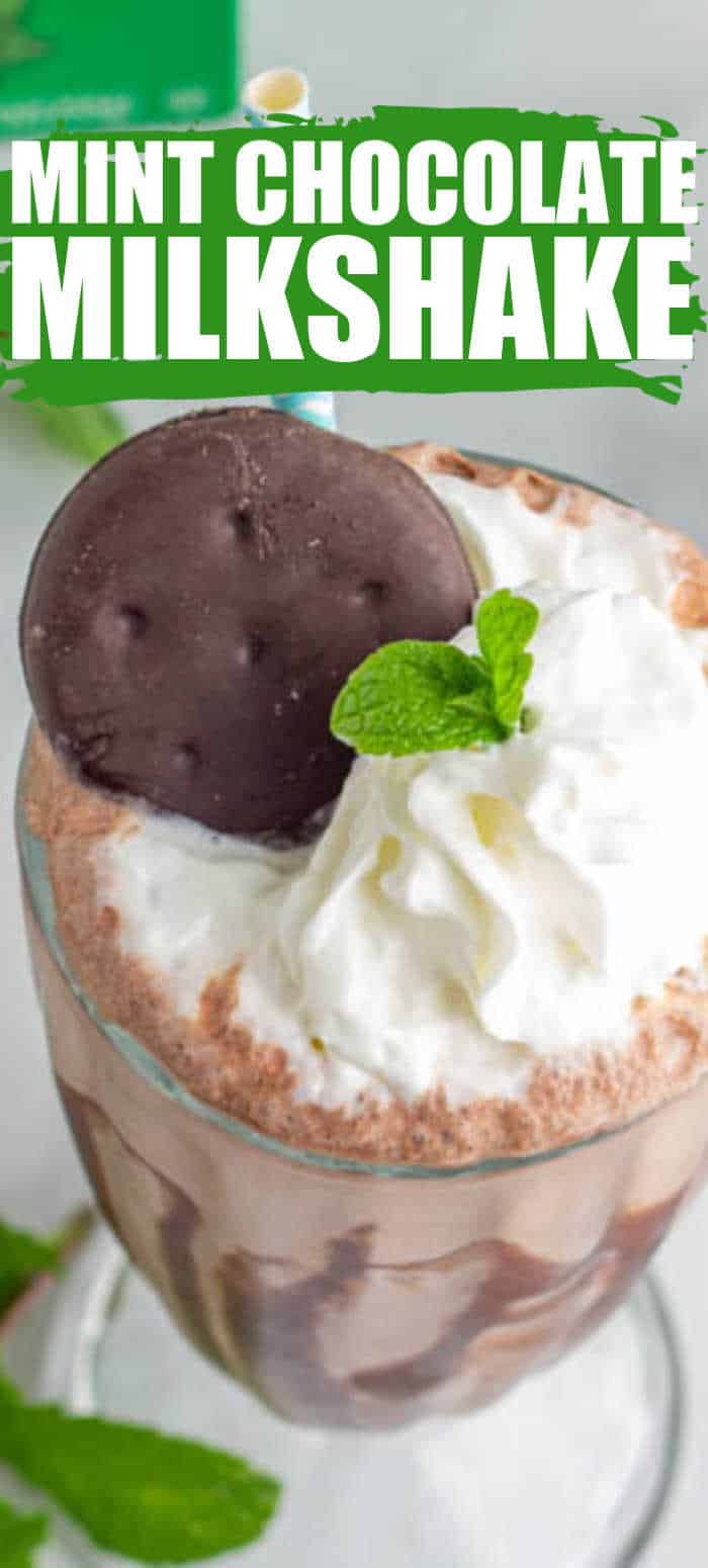 Mint Chocolate Cookie Milkshake • MidgetMomma
