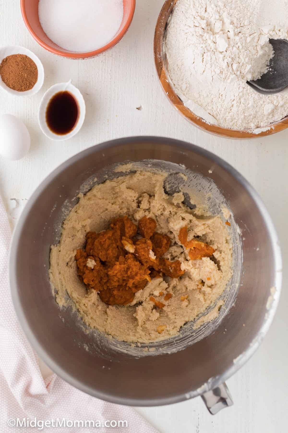 Soft and Chewy Pumpkin Snickerdoodle Cookies - MidgetMomma