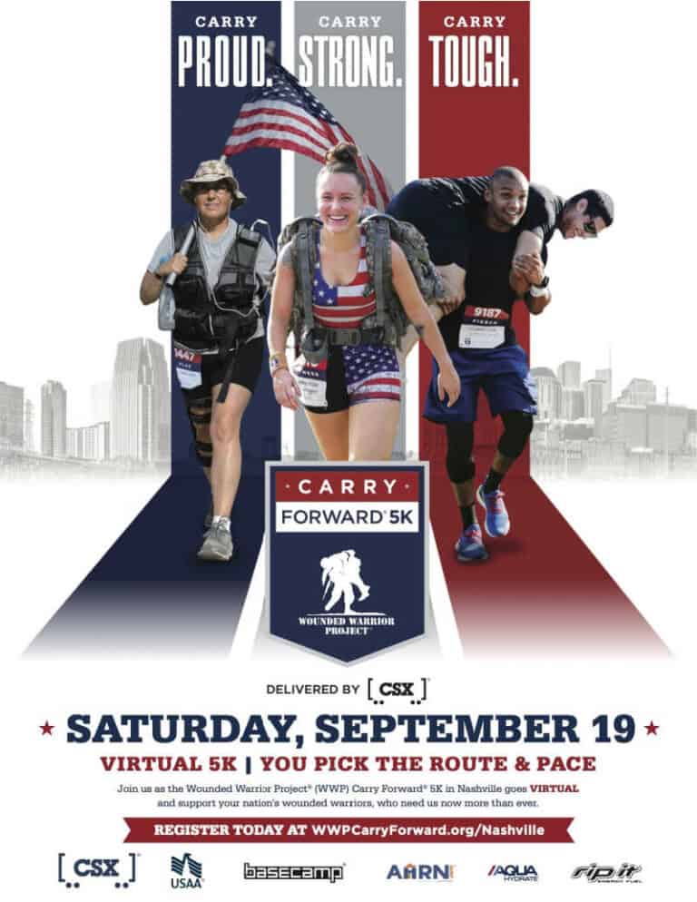 Join Me for the Carry Forward 5k For Wounded Warriors! (Virtual and In ...