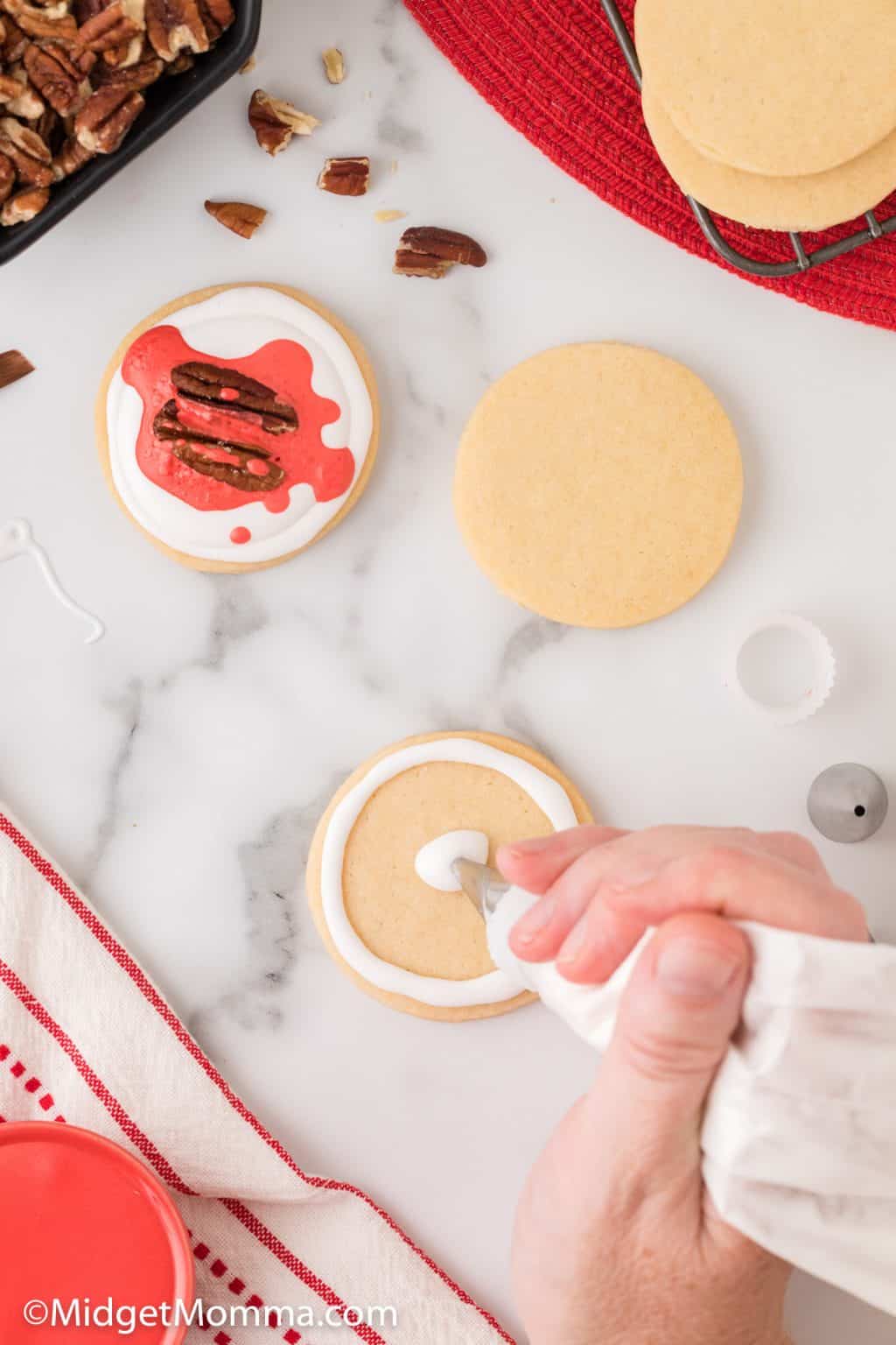 Zombie Brain Halloween Sugar Cookies • MidgetMomma