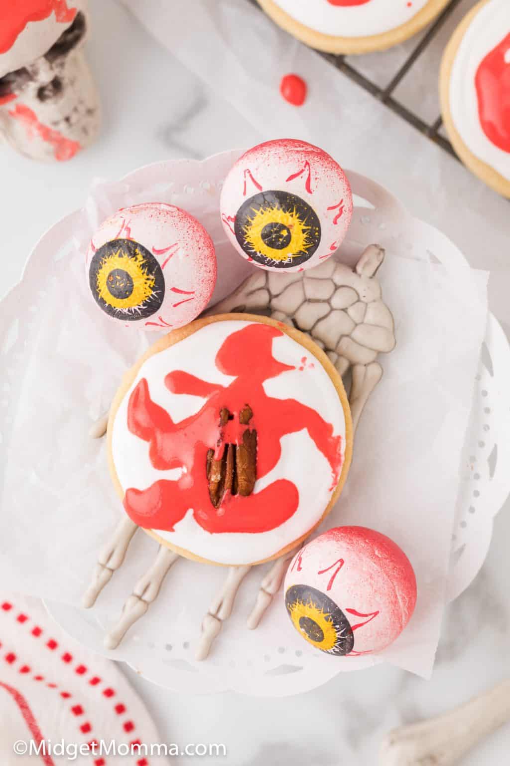 Zombie Brain Halloween Sugar Cookies • MidgetMomma