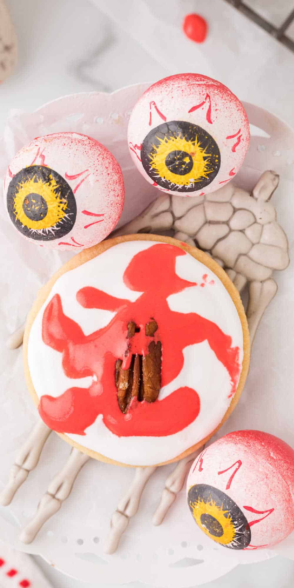 Zombie Brain Halloween Sugar Cookies • MidgetMomma