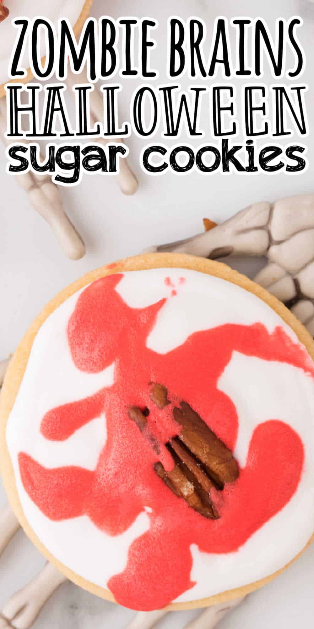 Zombie Brain Halloween Sugar Cookies • MidgetMomma