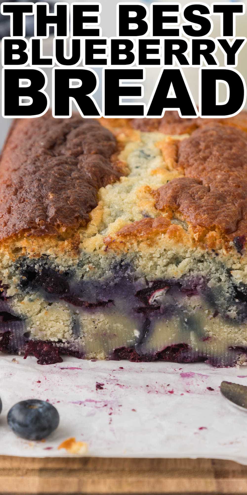 Easy The Best Moist Blueberry Bread Recipe • MidgetMomma