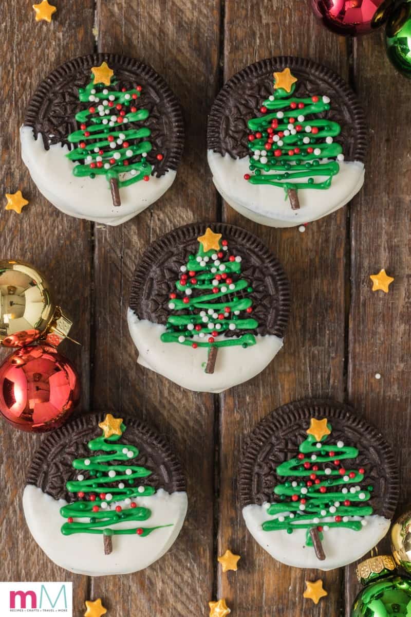 Christmas Tree Oreo Cookies Recipe (Christmas Oreos) • MidgetMomma