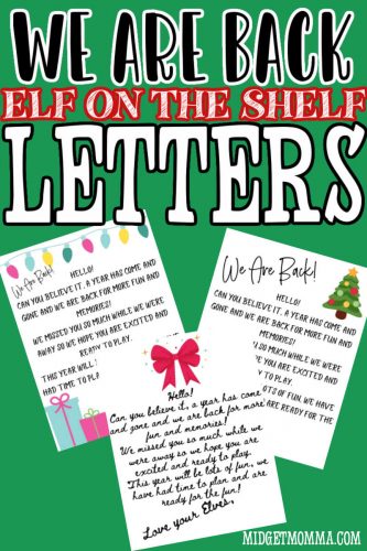 21 FREE "We Are Back" Elf on the Shelf Arrival Letters Printables ...