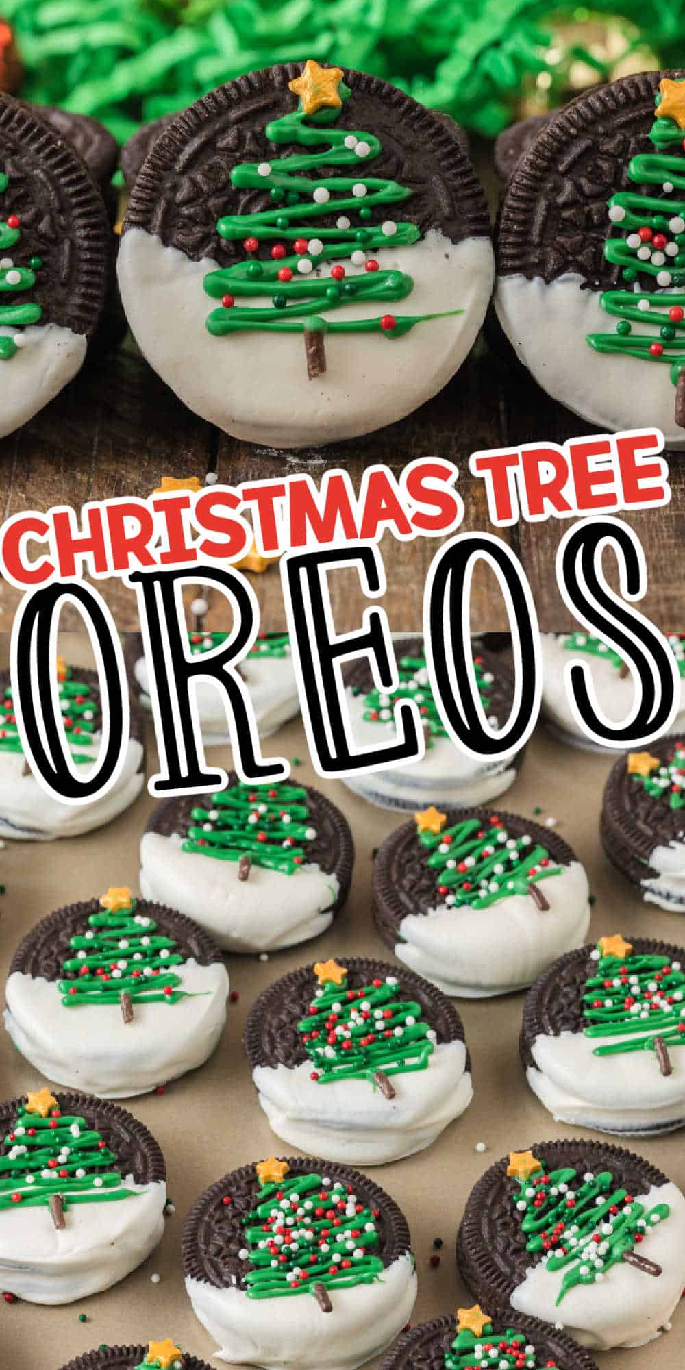 Christmas Tree Oreo Cookies Recipe (Christmas Oreos) • MidgetMomma