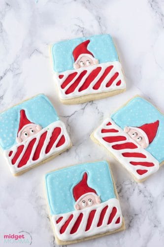 Elf On The Shelf Sugar Cookies with Homemade Sugar Cookies