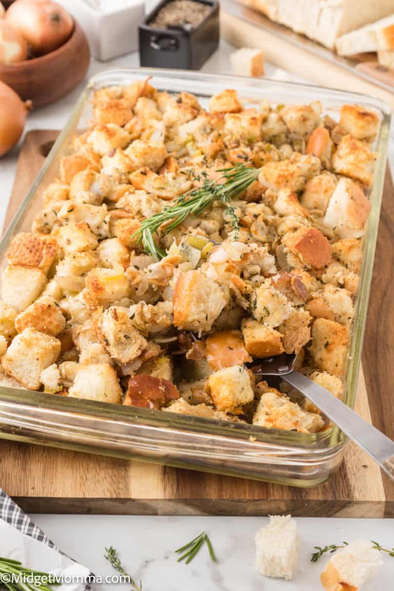 Rosemary Sage Homemade Stuffing (Made with fresh bread)