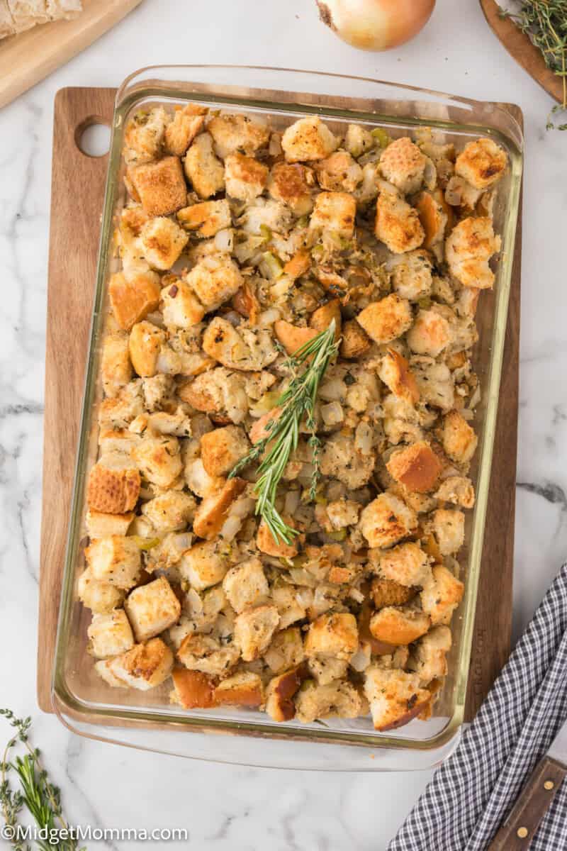 Rosemary Sage Homemade Stuffing (Made with fresh bread)