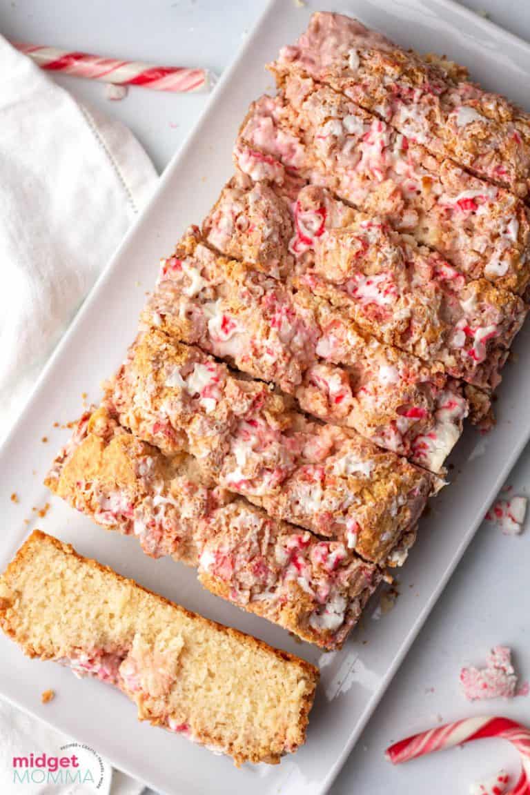 Peppermint Ice Cream Bread- ONLY 3 Ingredients! • MidgetMomma