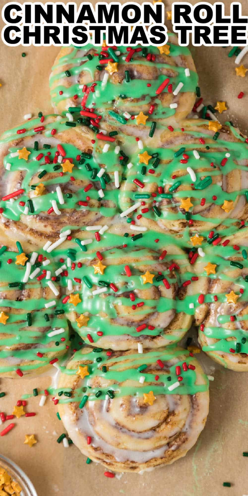 EASY Cinnamon Roll Christmas Tree • MidgetMomma