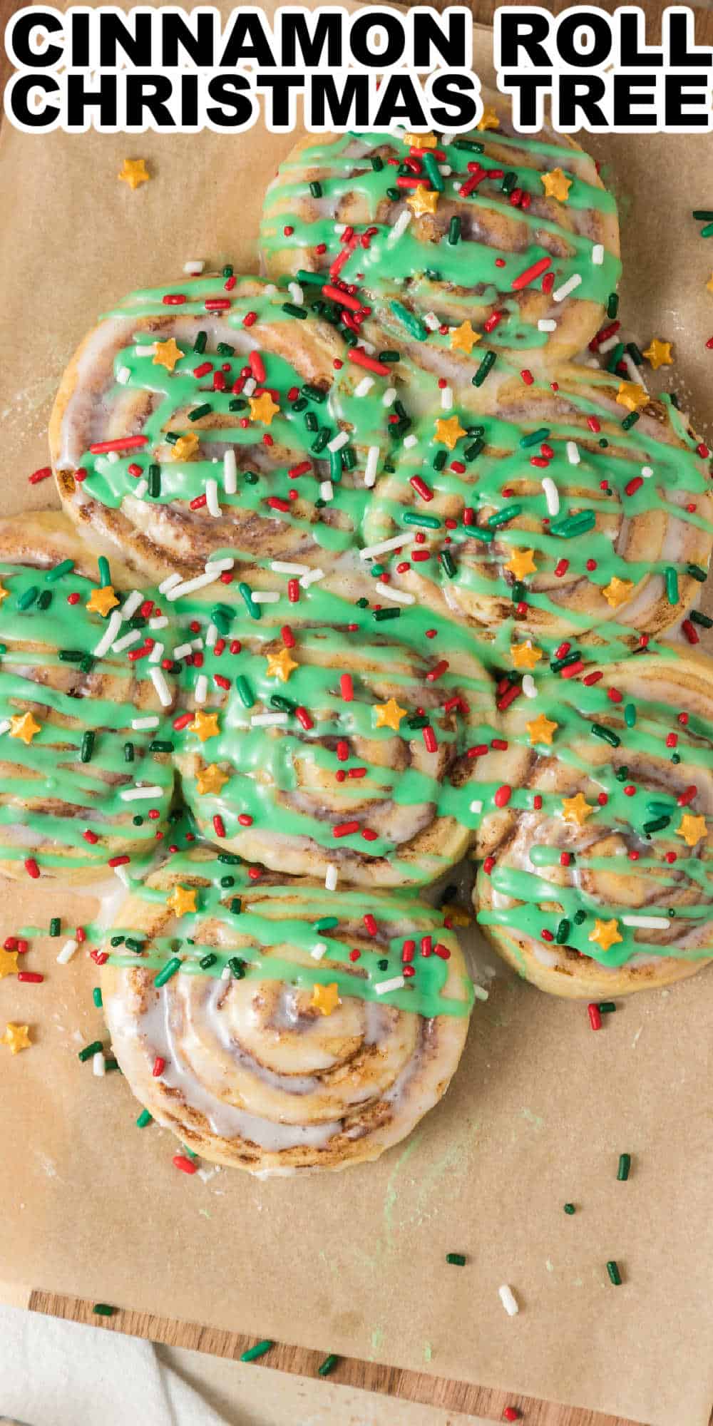 EASY Cinnamon Roll Christmas Tree • MidgetMomma