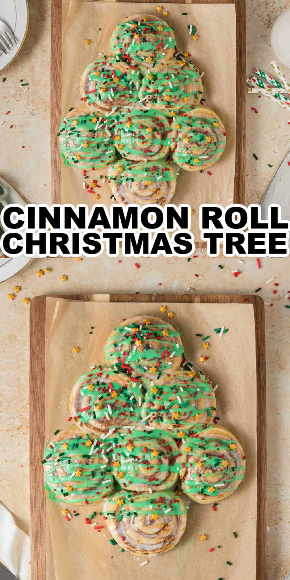 EASY Cinnamon Roll Christmas Tree • MidgetMomma