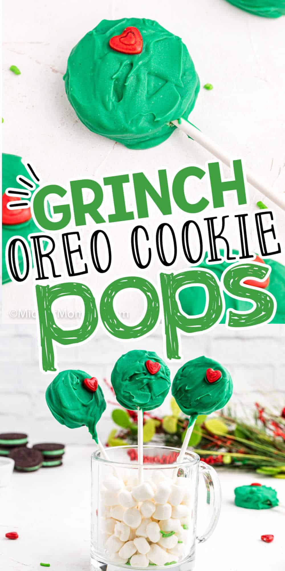 The Grinch Oreo Pops (Christmas Chocolate Covered Oreos)