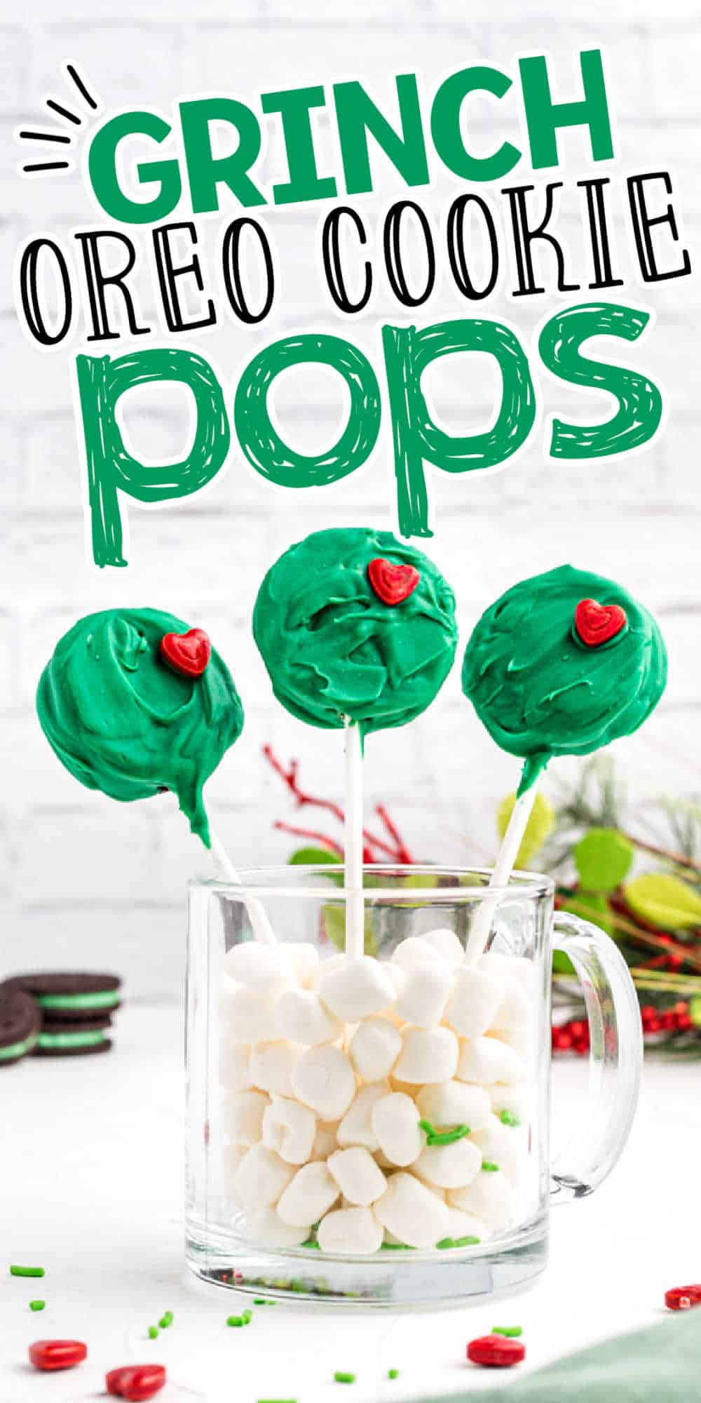 The Grinch Oreo Pops (Christmas Chocolate Covered Oreos)