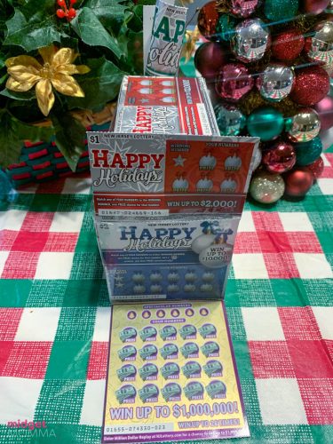 DIY Lottery Ticket Christmas House Made with NJ Lottery Tickets