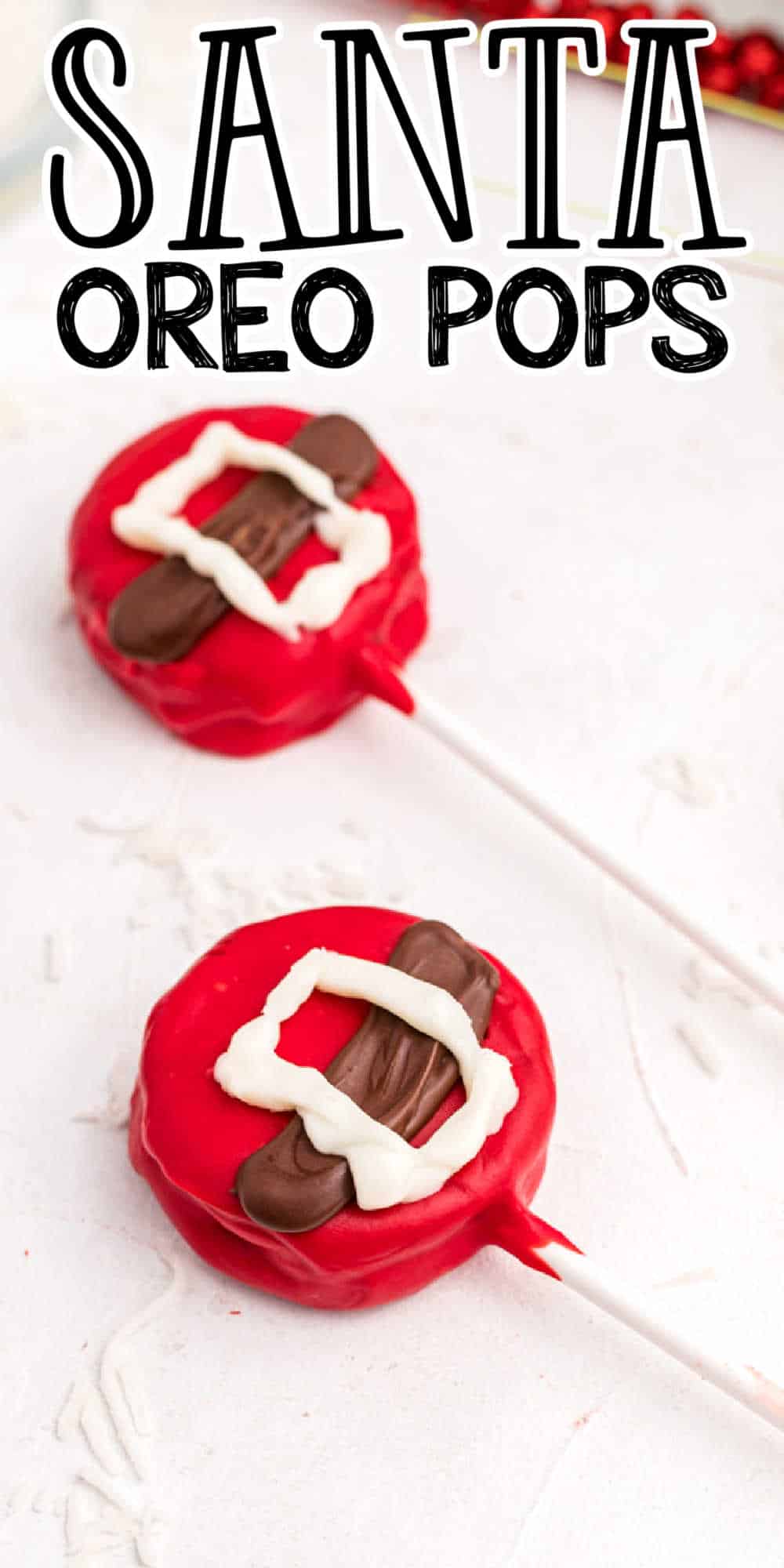 Santa Belly Christmas Oreo Pops • MidgetMomma
