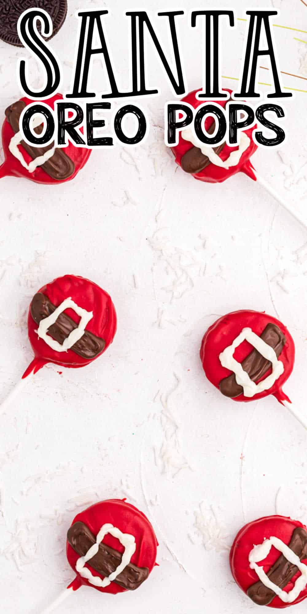 Santa Belly Christmas Oreo Pops • MidgetMomma