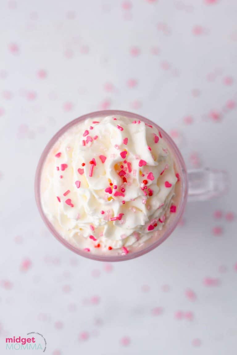 Pink Hot Chocolate (Made with White Hot Chocolate) • MidgetMomma