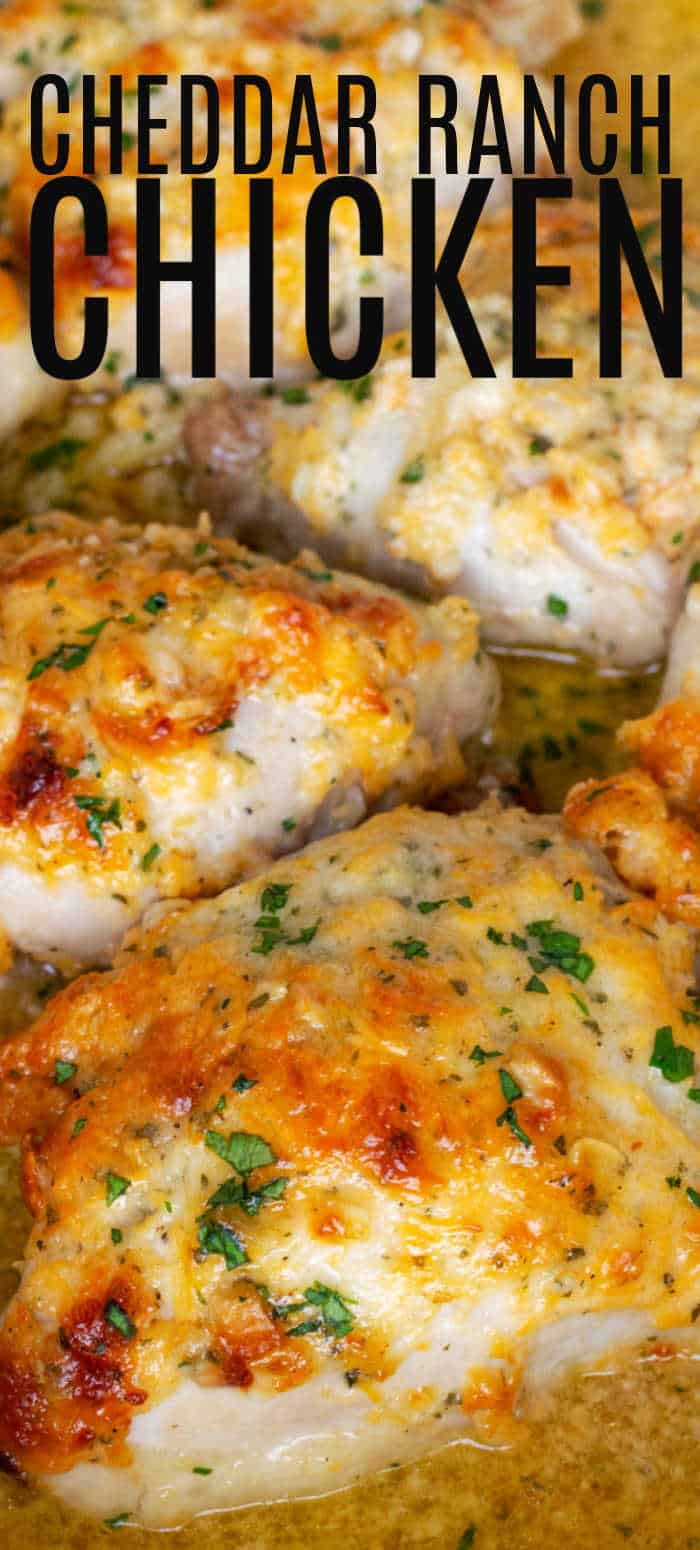 Cheddar Ranch Chicken Thighs (Can use Chicken Breast too!)