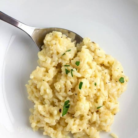 Creamy Parmesan Risotto Recipe • MidgetMomma