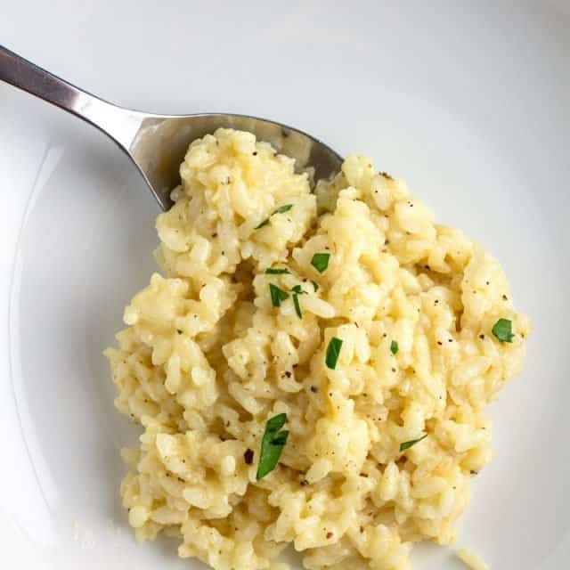 Creamy Parmesan Risotto Recipe • MidgetMomma