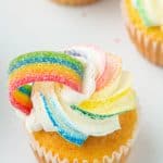 Rainbow Cupcakes - St. Patrick's Day Cupcake Recipe • MidgetMomma