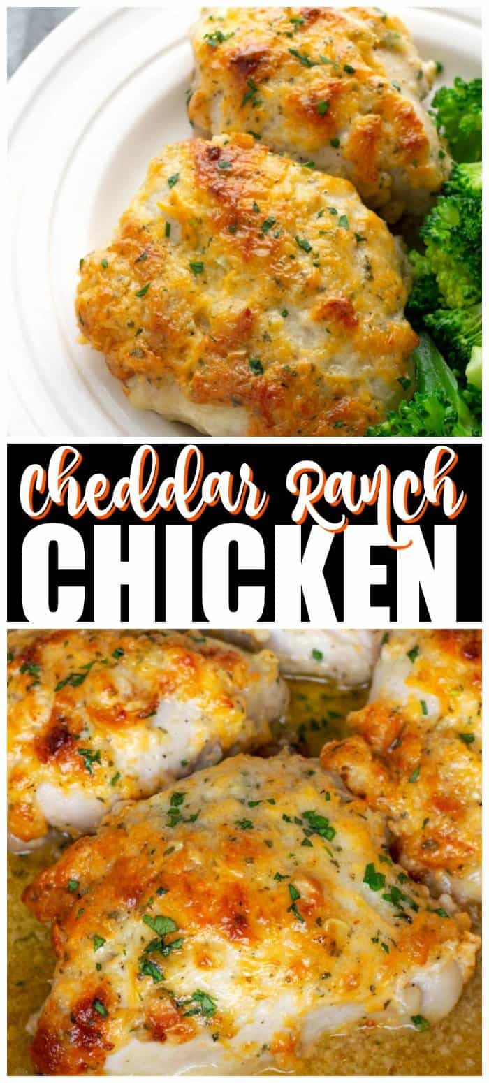 Cheddar Ranch Chicken Thighs (Can use Chicken Breast too!)