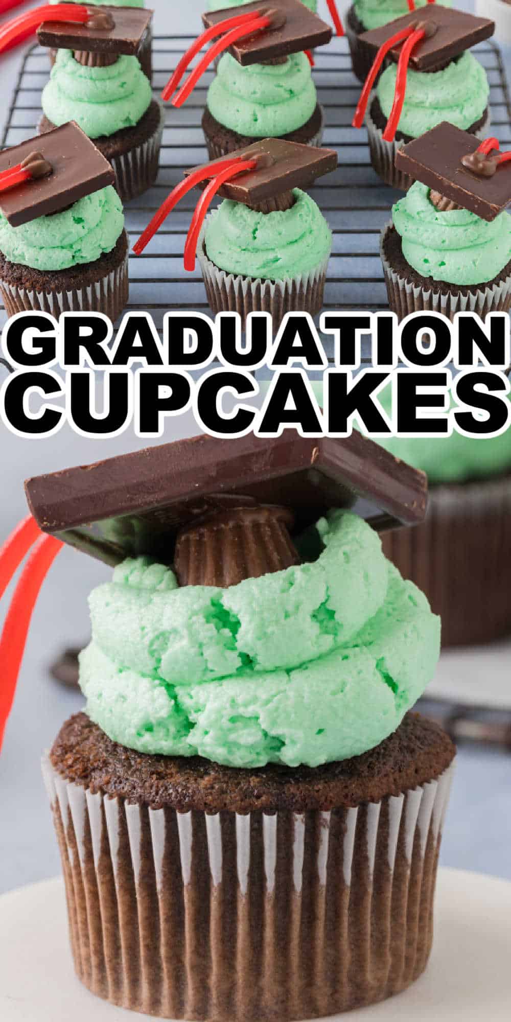 Easy Graduation Cap Cupcakes • MidgetMomma