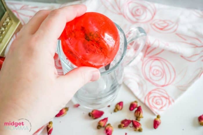 How to Make Colored Tea Bombs with Dried Flowers • MidgetMomma