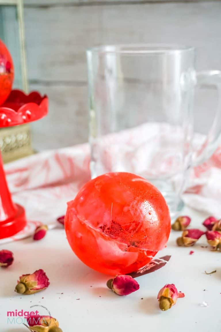 How to Make Colored Tea Bombs with Dried Flowers • MidgetMomma