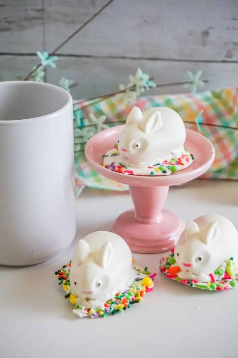 Easter Bunny Hot Chocolate Bombs • MidgetMomma