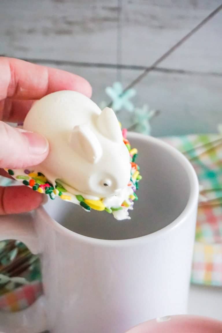 Easter Bunny Hot Chocolate Bombs • MidgetMomma