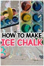 Ice Chalk - Easy Homemade Sidewalk Chalk • MidgetMomma