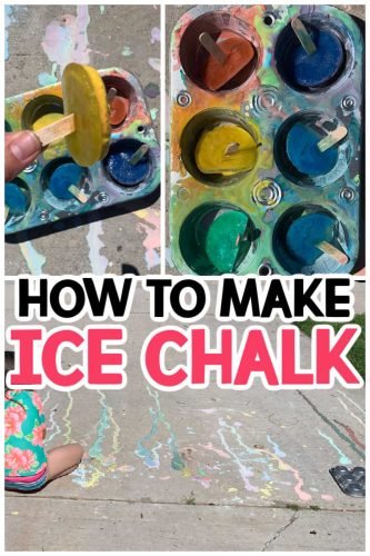 Ice Chalk - Easy Homemade Sidewalk Chalk • MidgetMomma