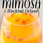 Raspberry Mimosas Recipe (+ Mocktail Recipe) • MidgetMomma