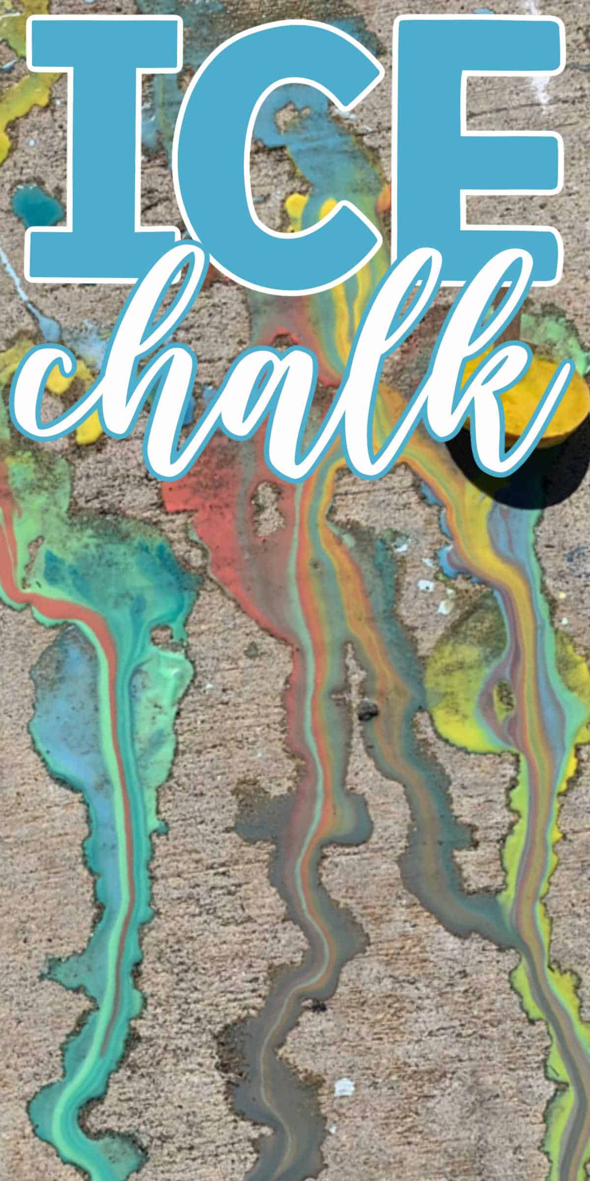 Ice Chalk - Easy Homemade Sidewalk Chalk • MidgetMomma