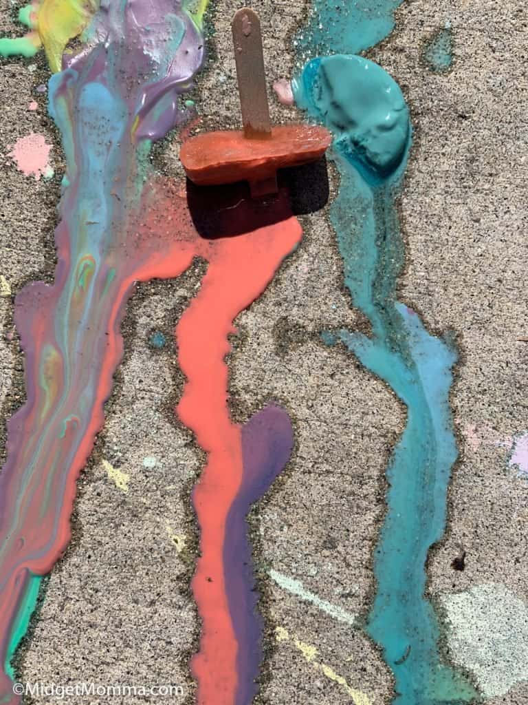 Ice Chalk - Easy Homemade Sidewalk Chalk • MidgetMomma