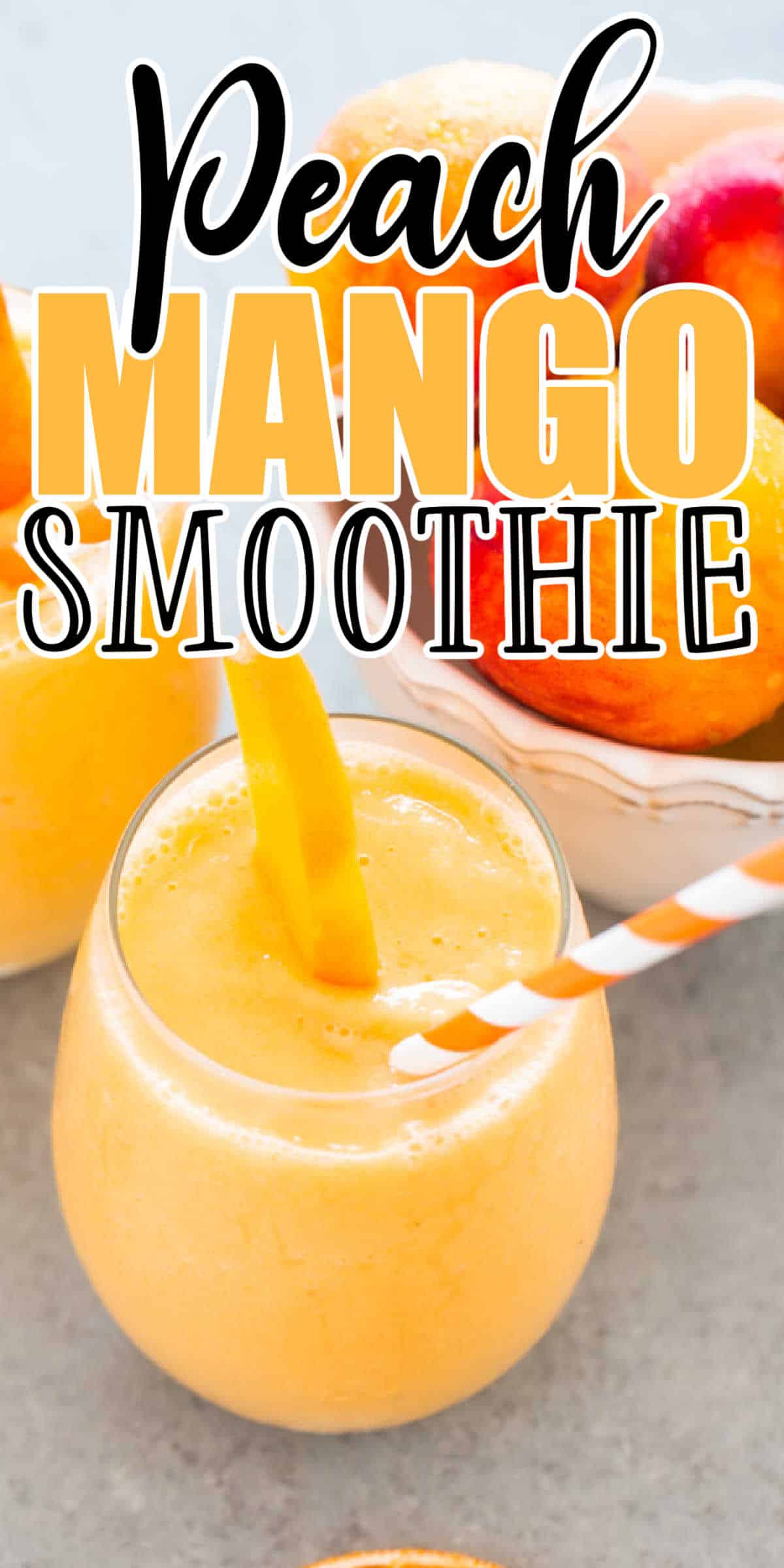 Peach Mango Smoothie Recipe • MidgetMomma