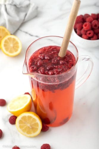 Homemade Raspberry Lemonade Recipe • MidgetMomma